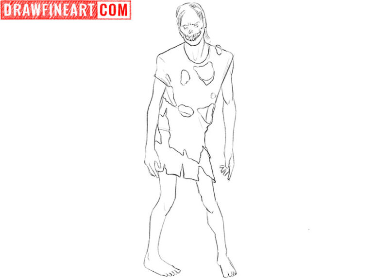 How to Draw a Zombie - Draw Fine Art