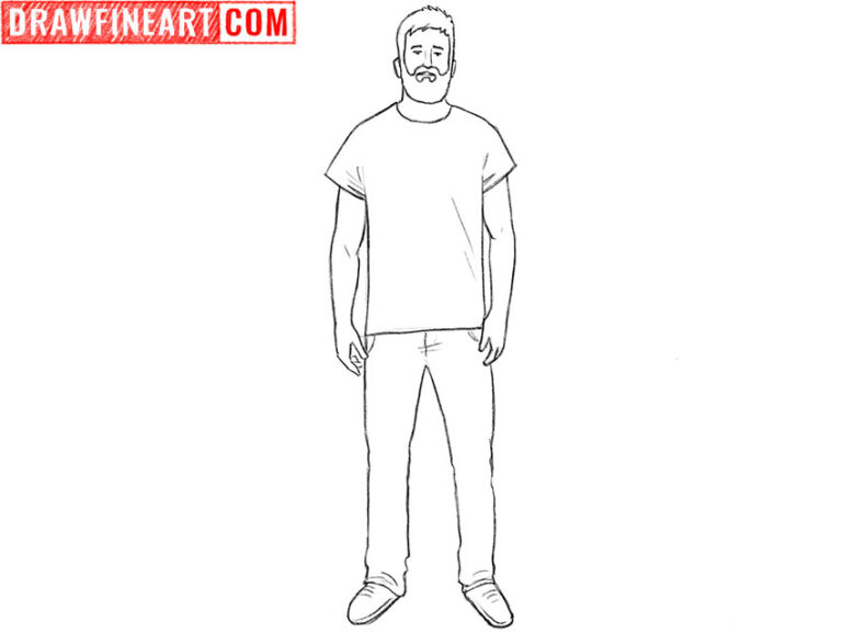 How to Draw a Man - Draw Fine Art