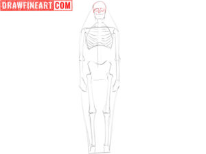 How to Draw a Skeleton - Draw Fine Art