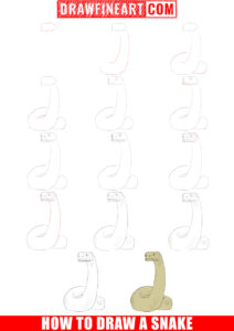 How to Draw a Snake - Draw Fine Art