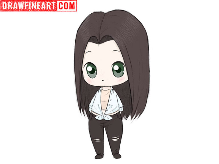 How to Draw a Chibi Girl - Draw Fine Art