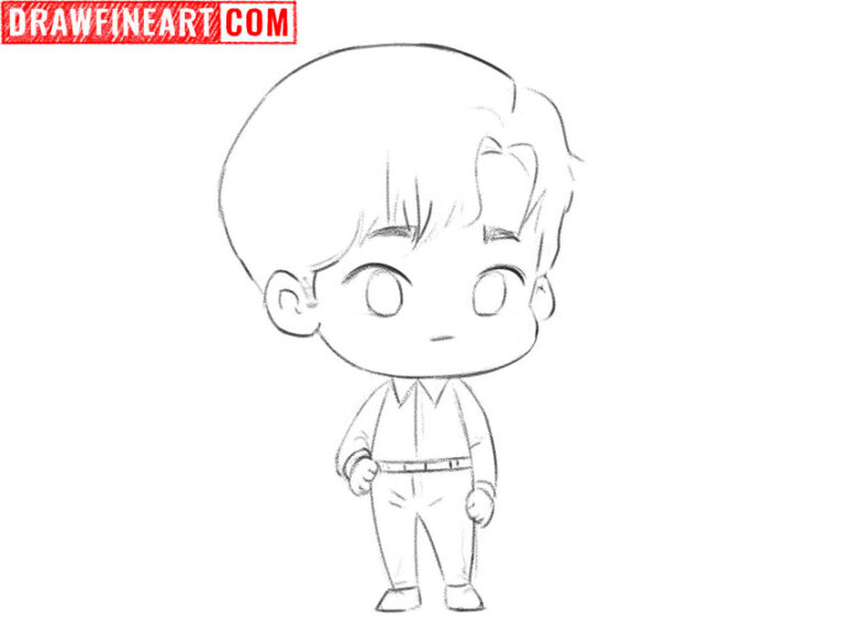 How to Draw a Chibi Boy - Draw Fine Art