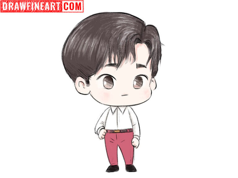 How to Draw a Chibi Boy - Draw Fine Art