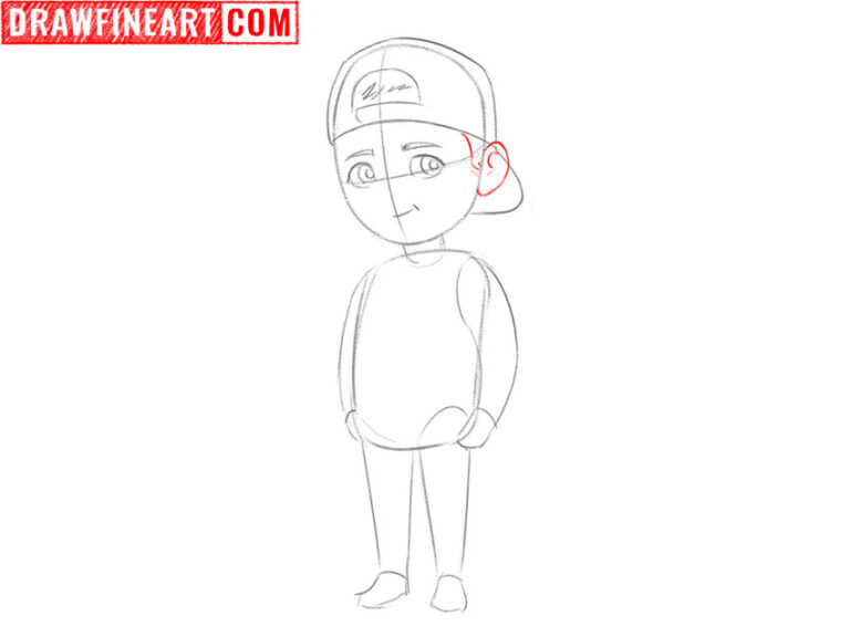 How to Draw a Chibi Man - Draw Fine Art