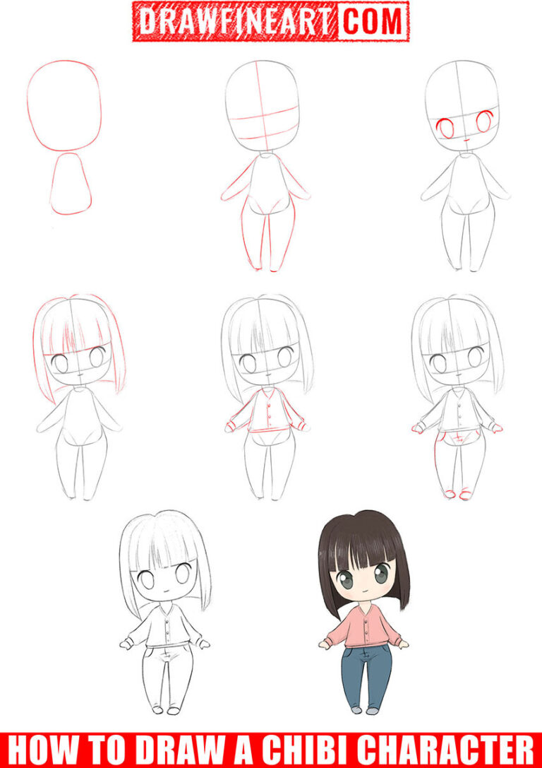 How to Draw a Chibi Character - Draw Fine Art